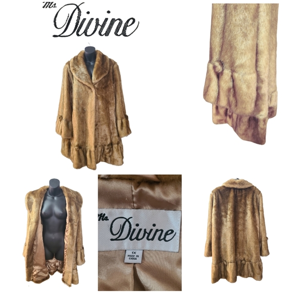 MS. DIVINE | Jackets & Coats | Ms Divine Faux Fur Designer Coat | Poshmark